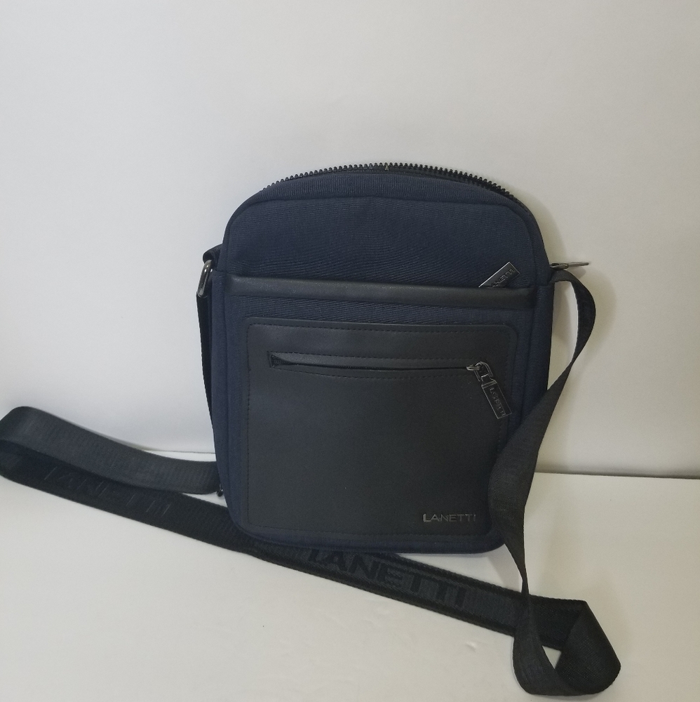 Lanetti Nylon Sling Tech Crossbody Travel Bag - Gem